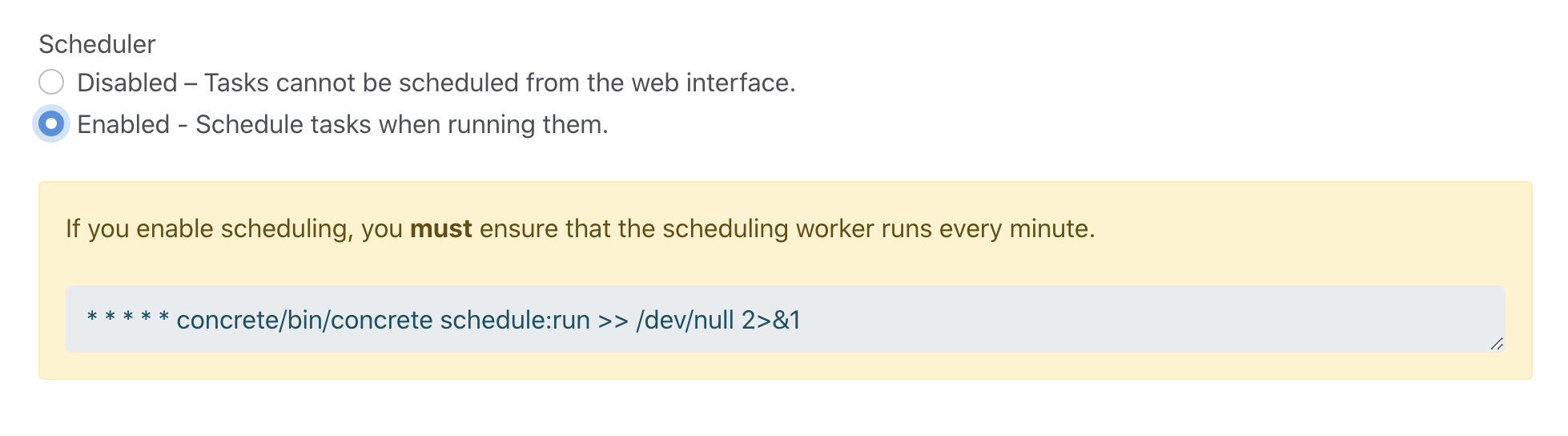 Advanced: Task Scheduling :: Concrete CMS